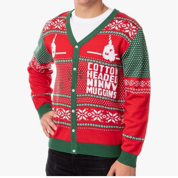 ELF | Sweaters | Nwot Elf Christmas Cardigan Sweater Medium | Poshmark